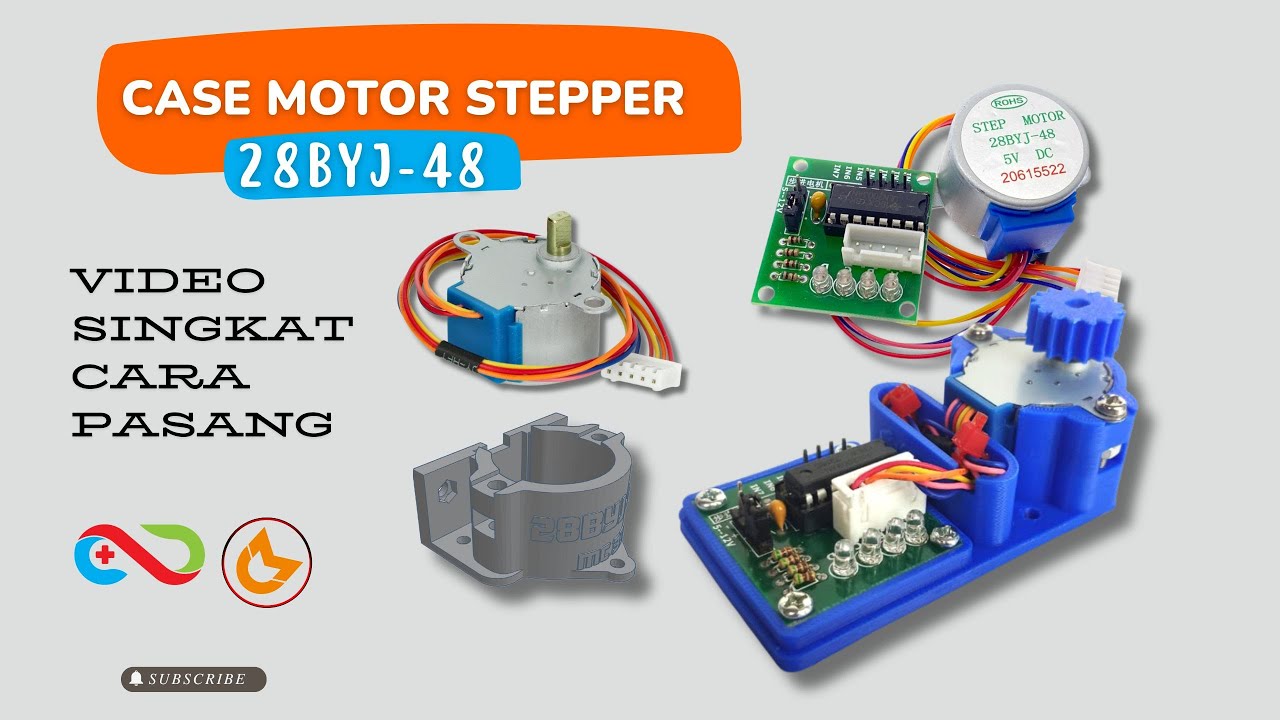 28BYJ-48 STEPPER MOTOR + MODULE HOLDER/CASE Bikin Project Jadi Rapih ...