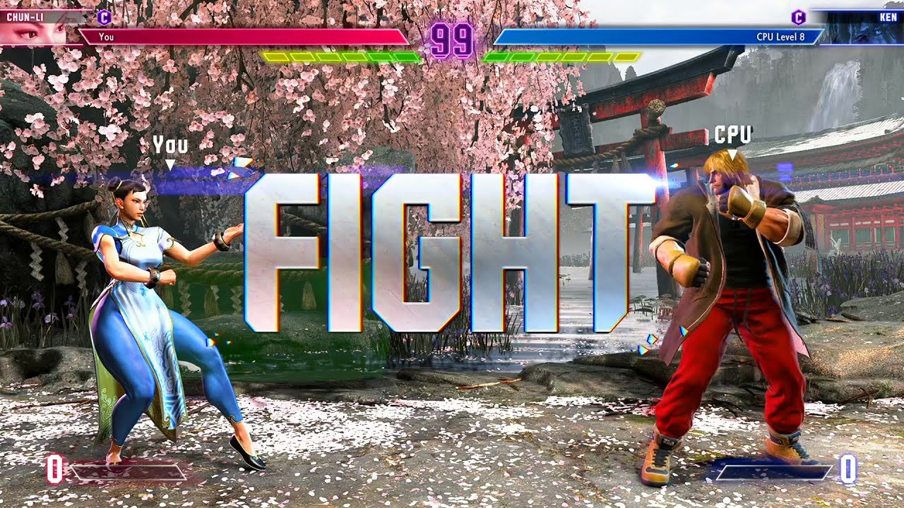 Street Fighter 6 Chun Li vs Ken Gameplay No Commentary - YouTube