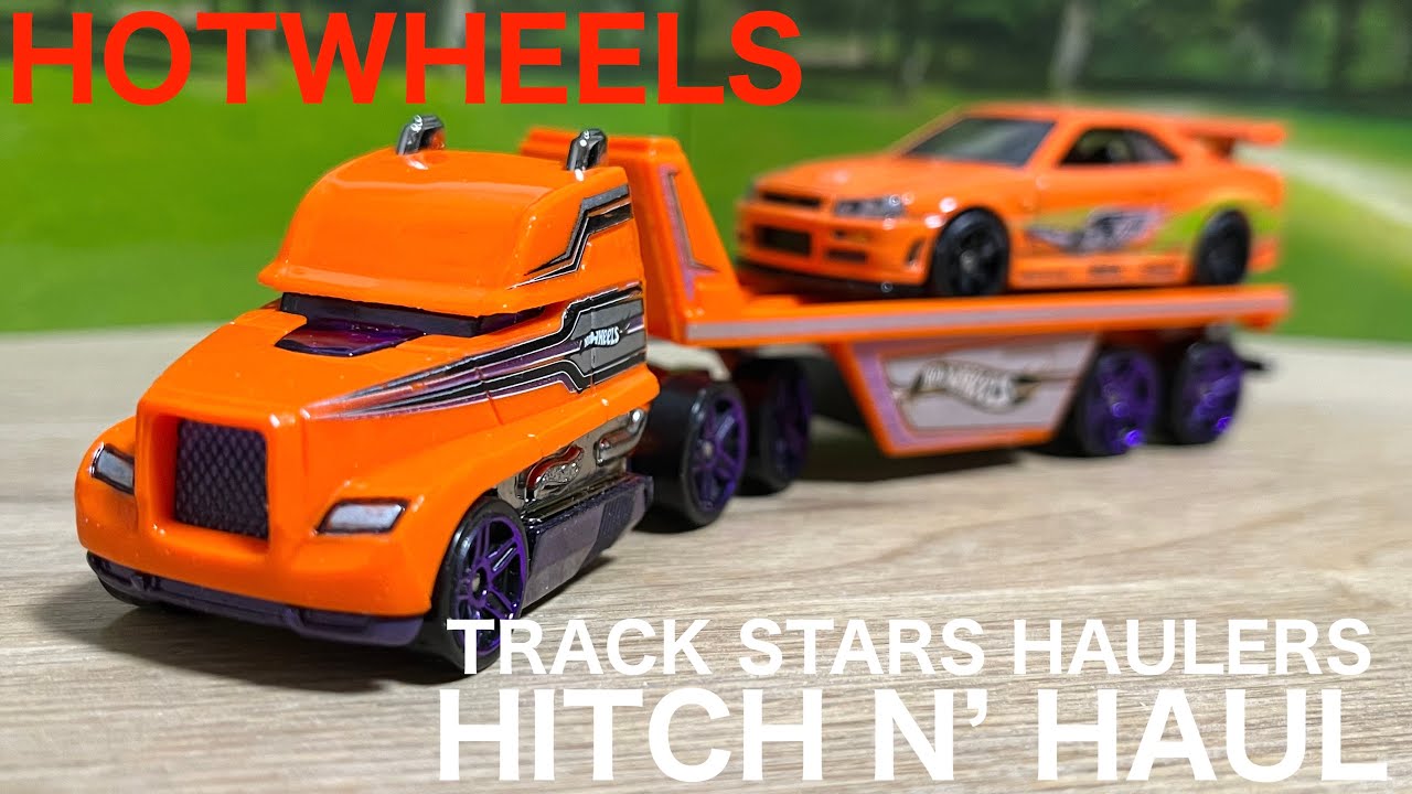 【HOTWHEELS】TRACK STARS HAULERS HITCH N' HAUL - YouTube