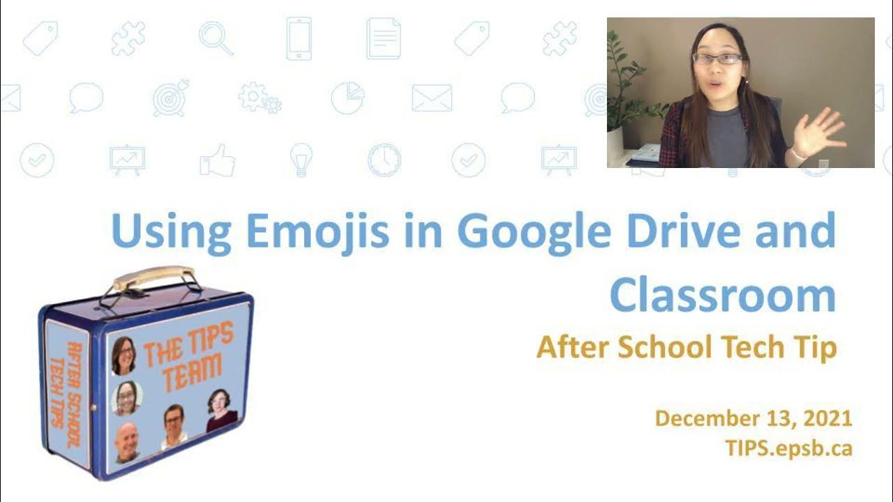 Using Emojis in Google Drive and Classroom - YouTube