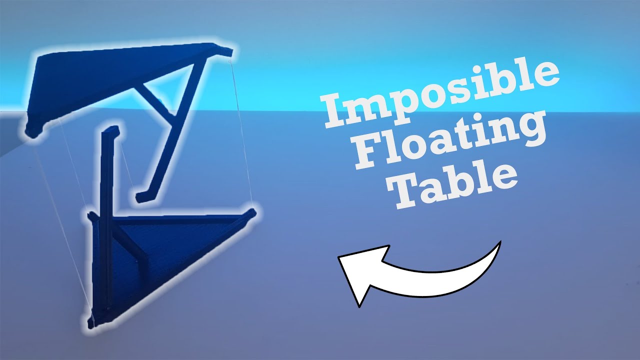 IMPOSSIBLE | 3D PRINTED | Floating Table - REAL or FAKE ??? - YouTube