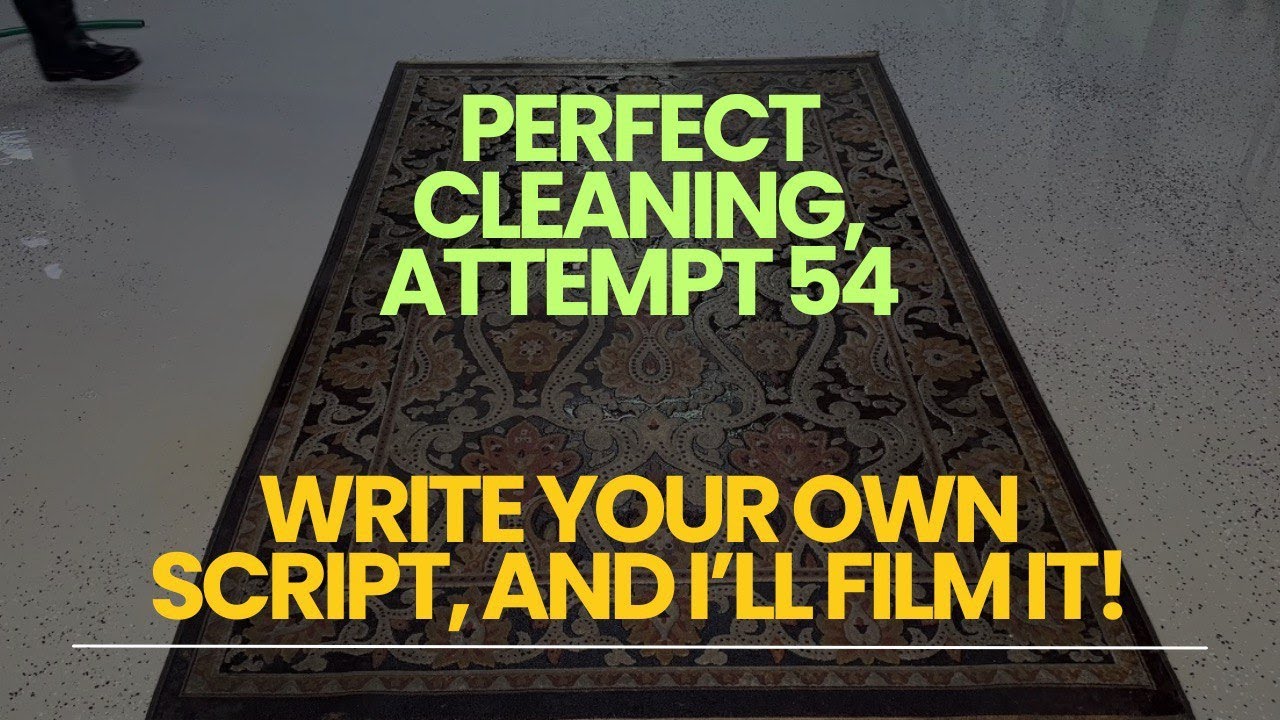 Write Your Carpet Cleaning Script & I’ll Film It! - YouTube