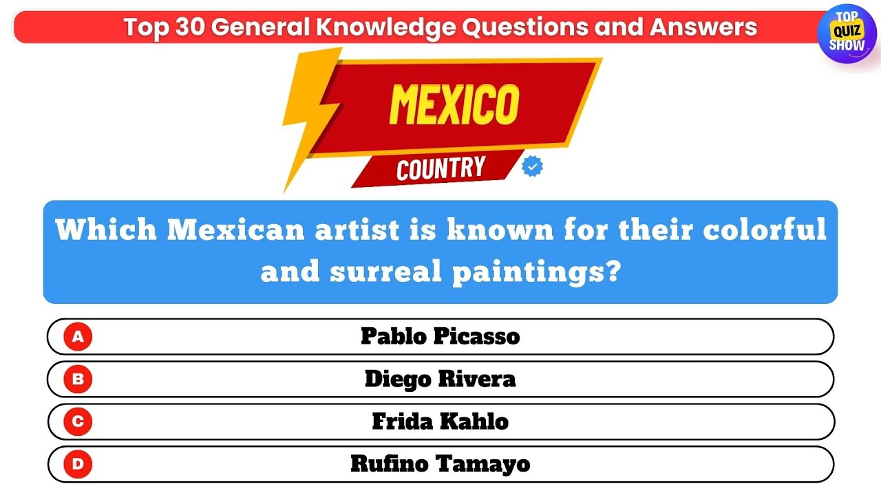 Mexico Quiz - General Knowledge Multiple Choice Quiz Questions | Test ...