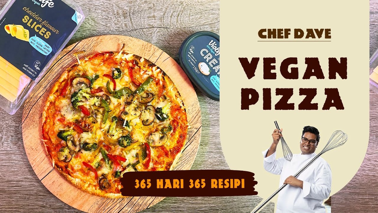CREAM CHEESE PIZZA VEGAN – CHEF DAVE - YouTube