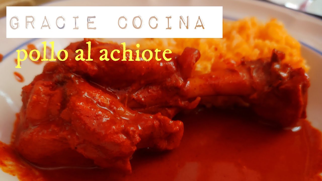 POLLO AL ACHIOTE EN OLLA EXPRESS - YouTube