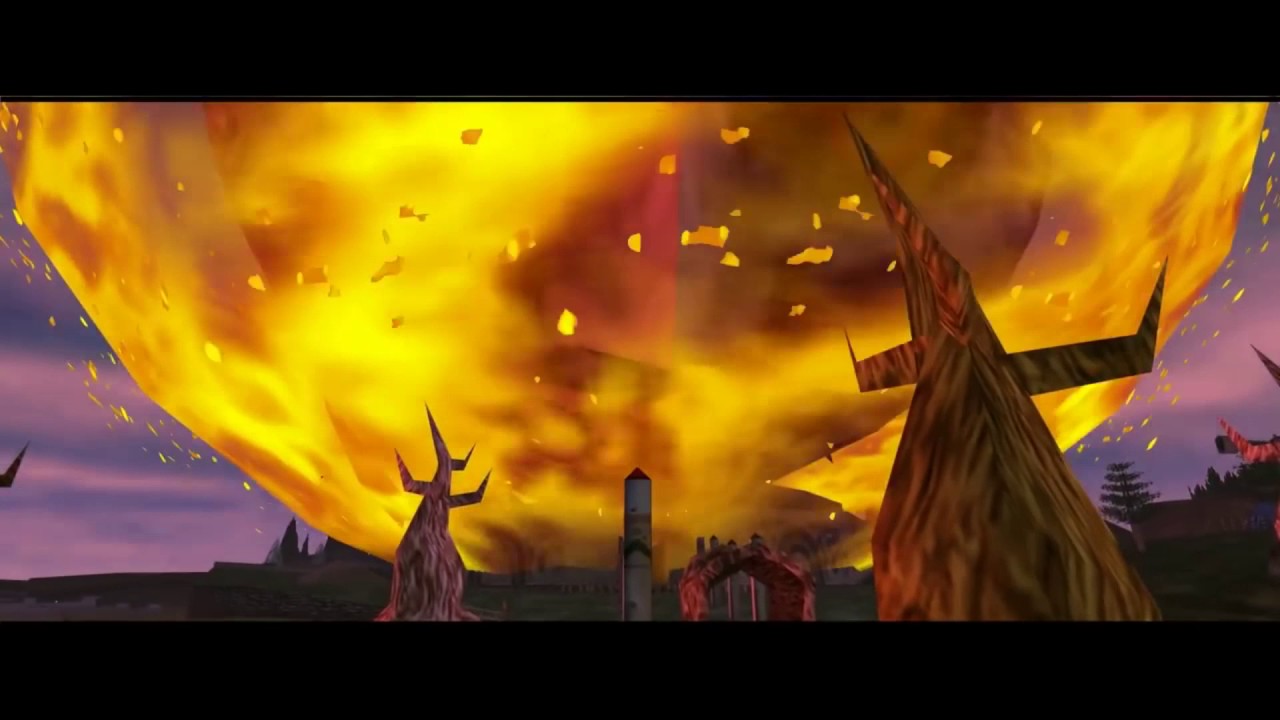 I put spongebob music over the moon crashing into Termina - YouTube