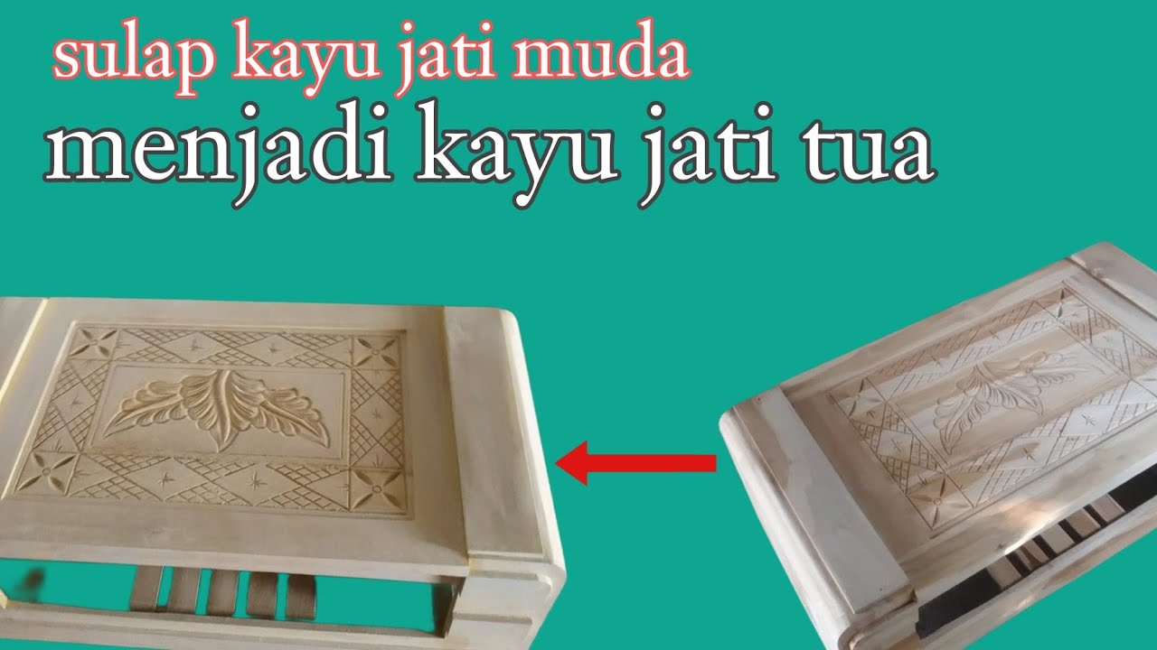 Kayu jati muda putih bisa berubah coklat tua!! Emang bisa??? - YouTube