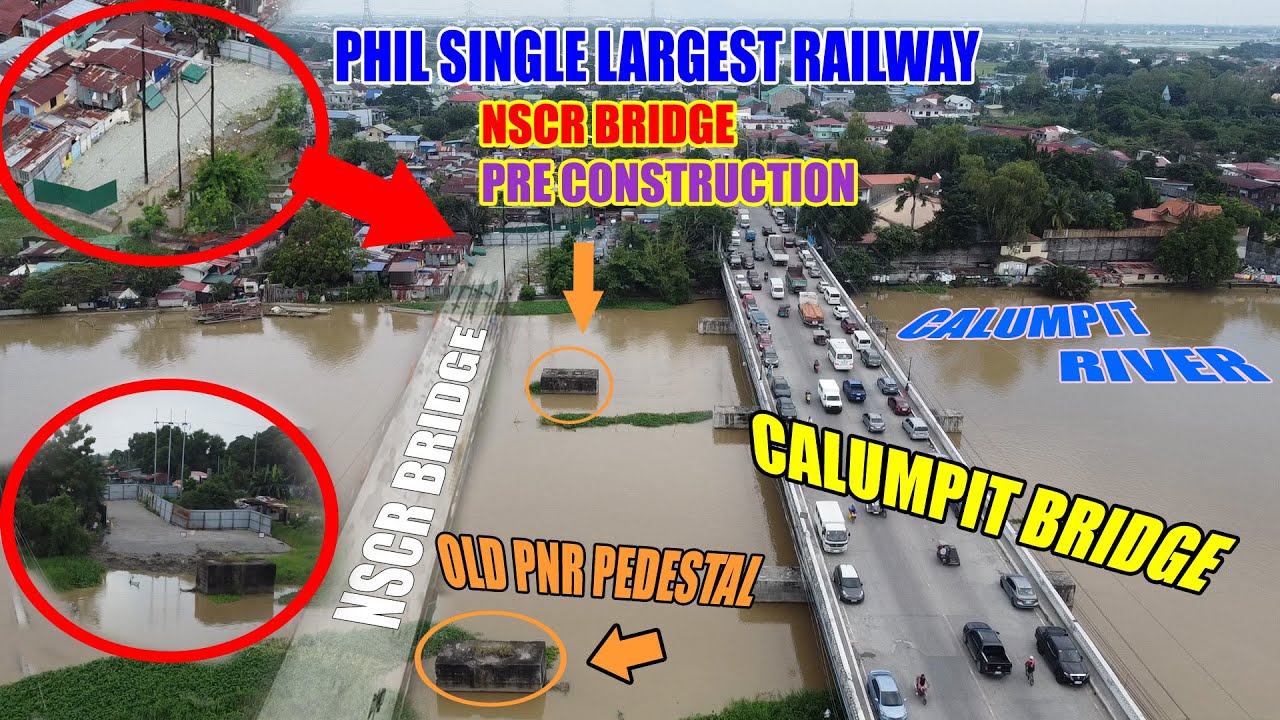 nscr bridge calumpit river pre construction may bakod na rin / pnr nscr ...