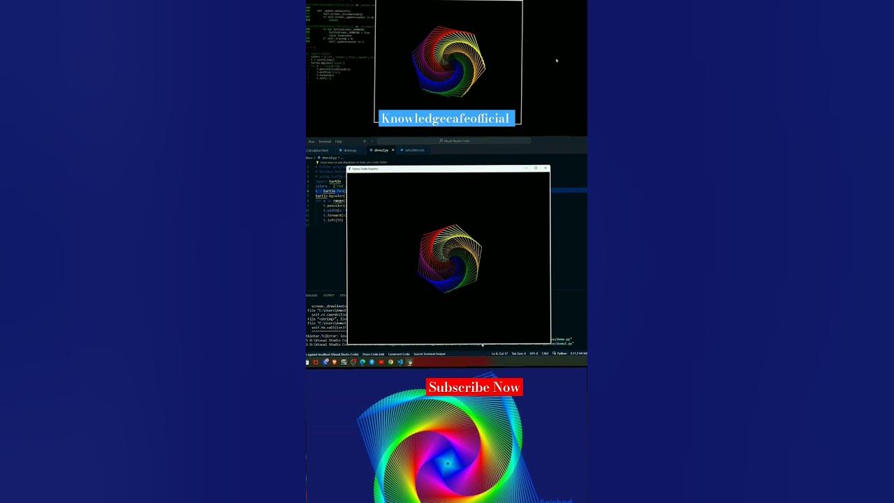 Design Pattern Using Python Python Turtlegraphics Pythontutorial Shorts Ytshorts Coding 
