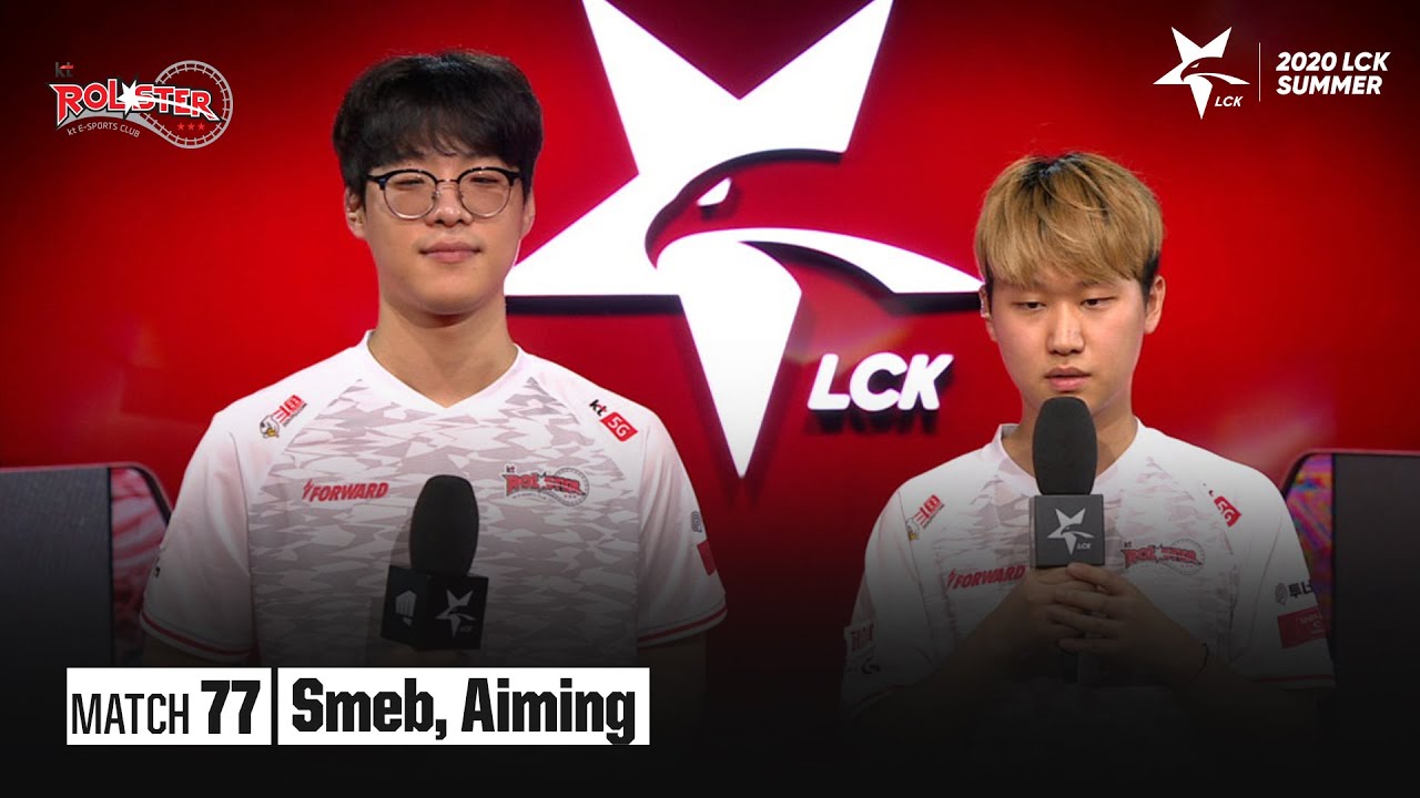 Interview with Smeb, Aiming | SP vs kt 08.14 | 2020 LCK Summers - YouTube