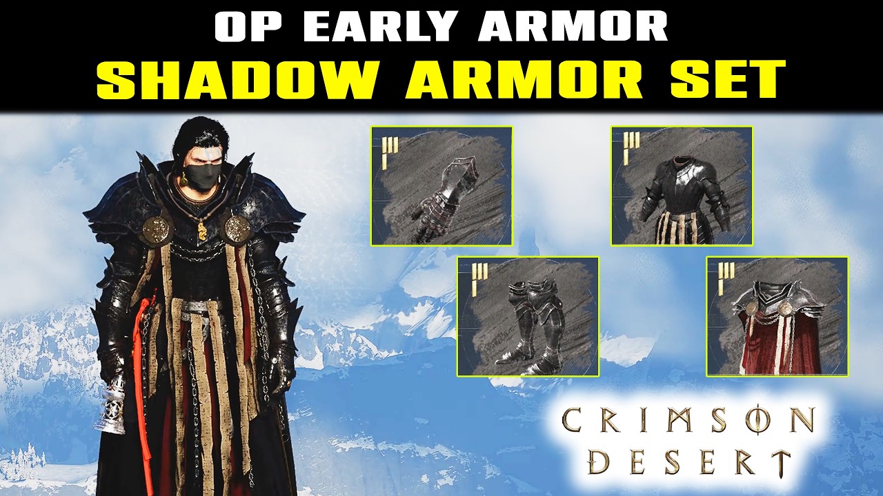 SHADOW ARMOR SET Early in Crimson Desert | OP ARMOR Location! - YouTube