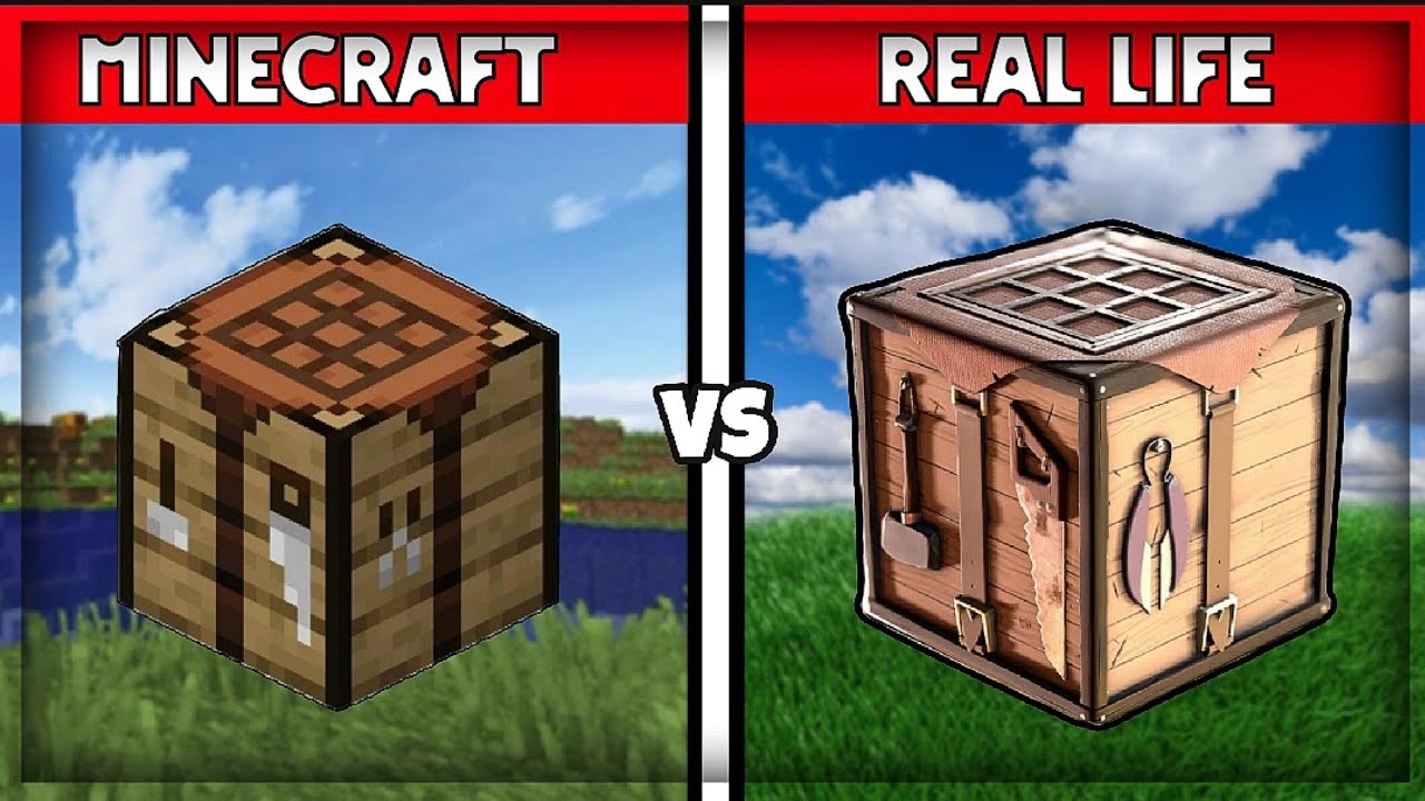 MINECRAFT: BLOCKS VS REAL LIFE BLOCKS 🧐 (Blocks, Foods, Animals) - YouTube