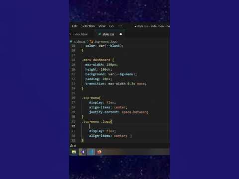 #Part11 Membuat Slide Menu Navigator Menggunakan HTML, CSS & Javascript #html #css #javascript ...