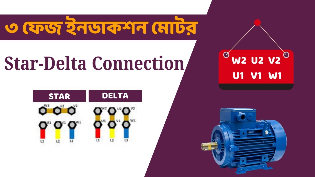 3 phase induction motor Star Delta Connection Video । AdvanTEK BD - YouTube