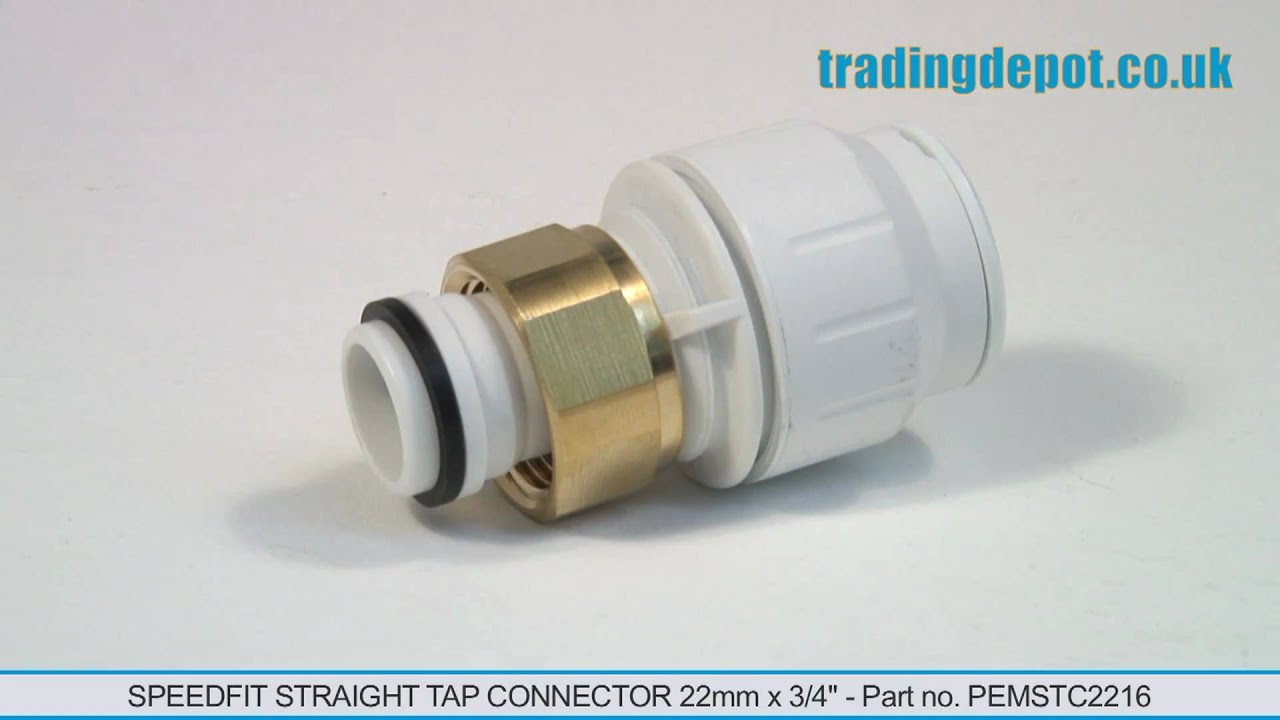 TRADING DEPOT: Speedfit Straight Tap Connector 22mm x 3/4" - Part no ...