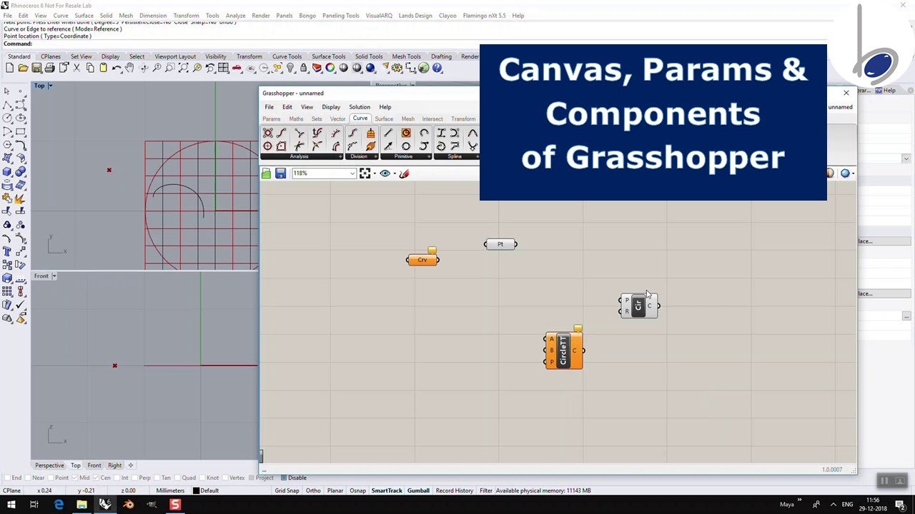 Learn Canvas, Params and Components of Grasshopper - YouTube