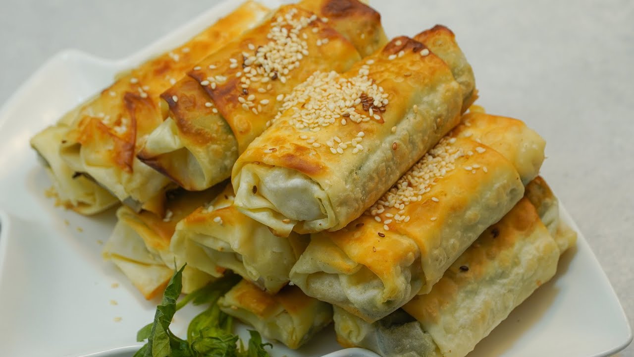 Chicken & Spinach Borek , Easy Turkish Cheese Borek Recipe Without Oven ...