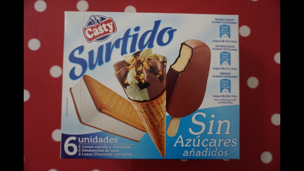 PROBANDO HELADOS SIN AZUCARES AÑADIDOS CASTY (FAMILY CASH, CARREFOUR ...
