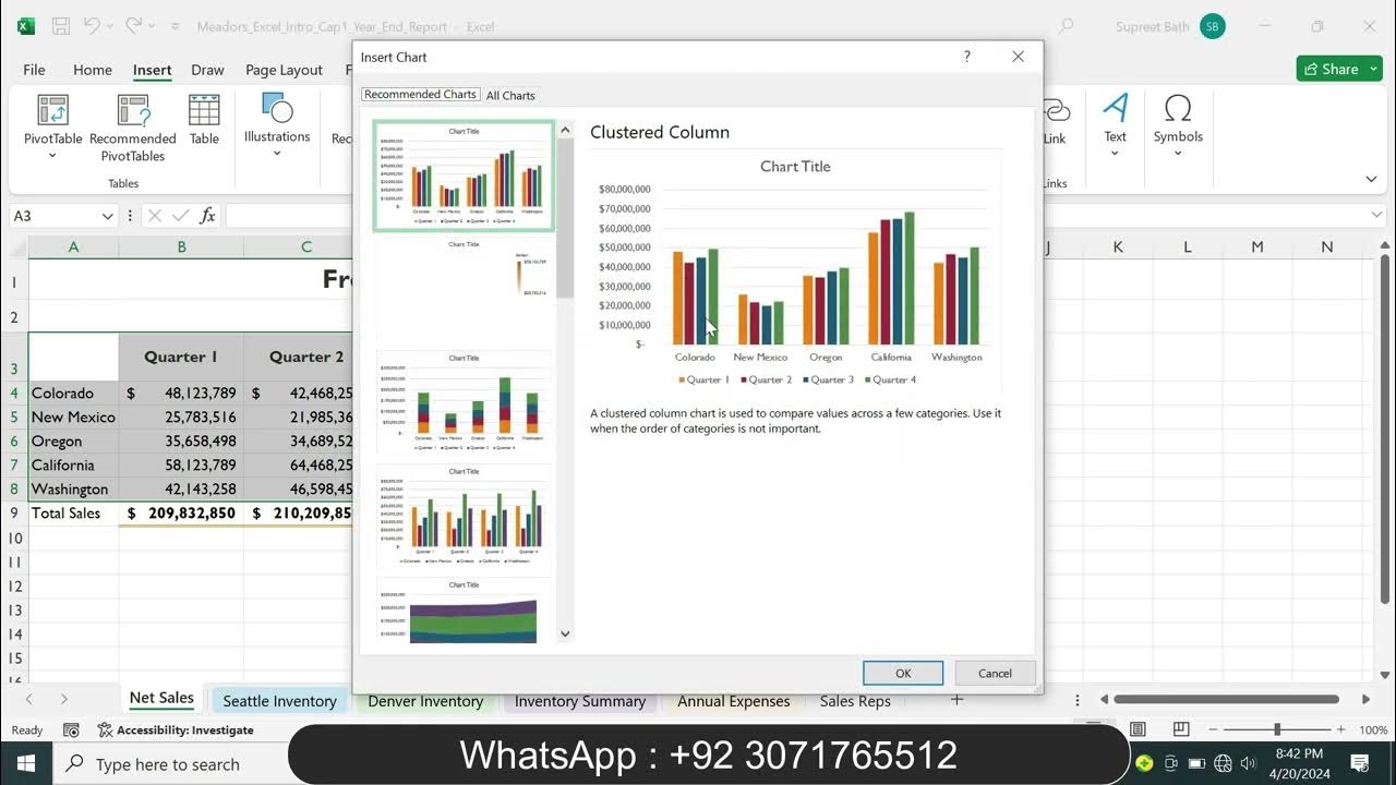 Excel_Introductory_Capstone1_Year_End_Report|excel introductory capstone 1 year end report - YouTube