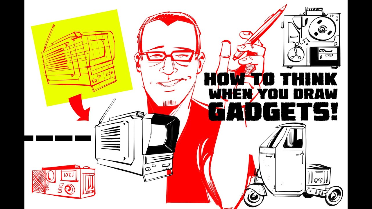 How to Think When Drawing Gadgets - YouTube