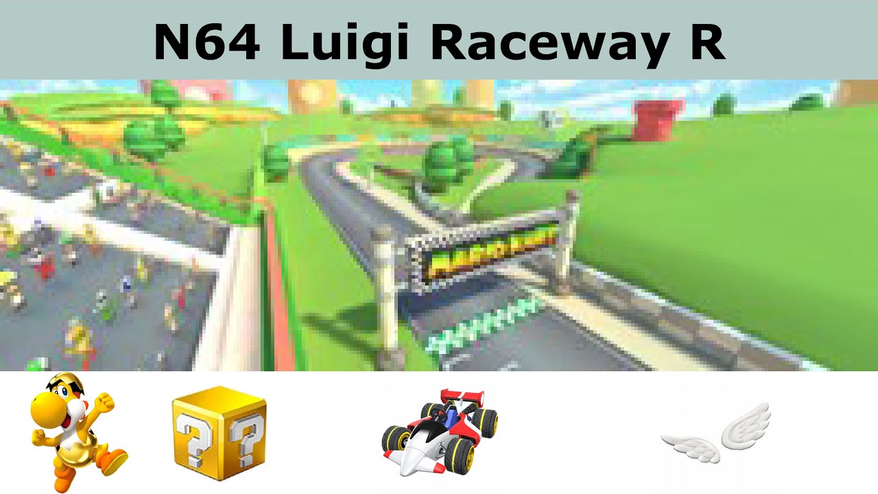 COINBOX YOSHI RULES! N64 Luigi Raceway R Overview | Mario vs. Luigi ...