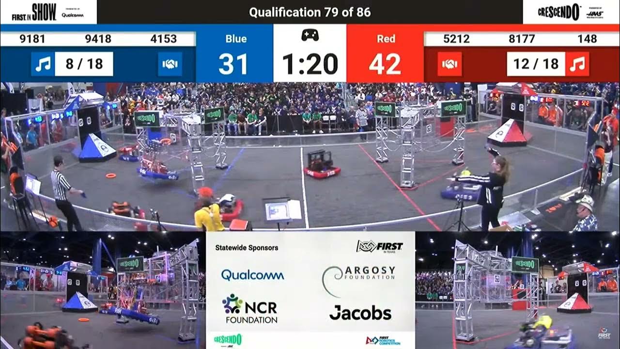 Apollo 2024 Q79: Robowranglers 148 vs PastaBots 9418 - YouTube