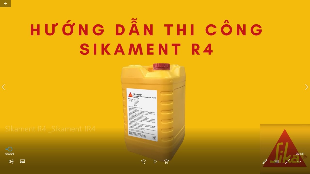 Sikament R4 | Sikament 1R4 - YouTube