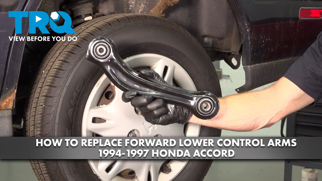 How to Replace Rear Forward Lower Control Arms 1994-1997 Honda Accord ...