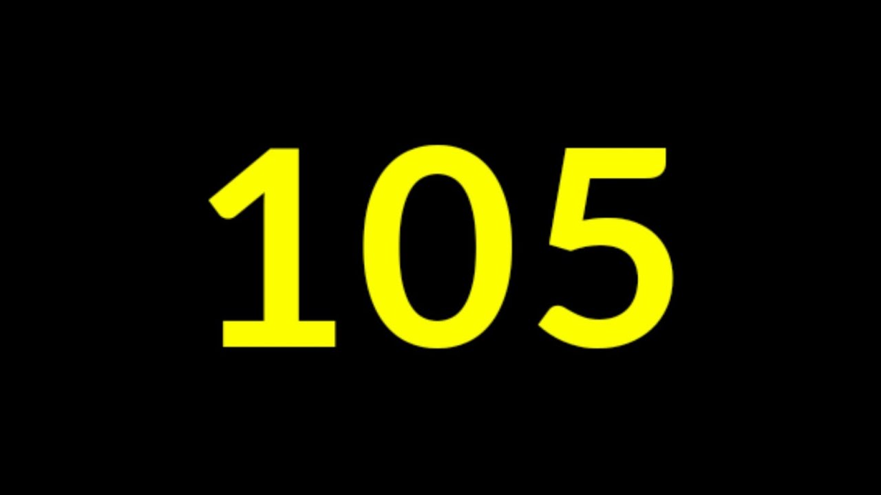 105 Second Countdown Timer With Sound Effect - YouTube