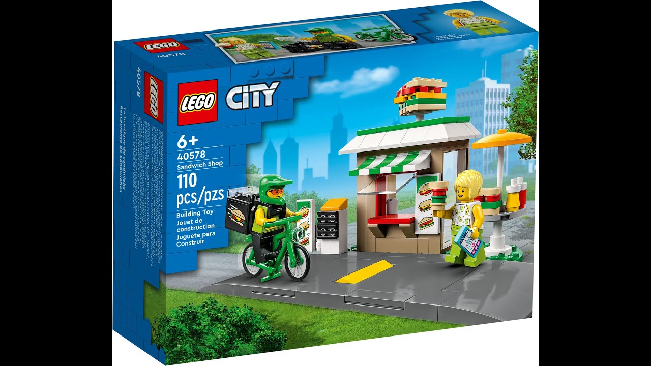 Lego City 40578 Sandwich Shop speedbuild / time-lapse. - YouTube