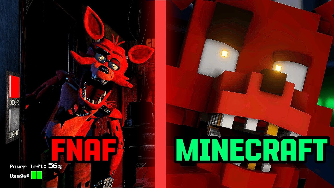 FNAF VS MINECRAFT - YouTube