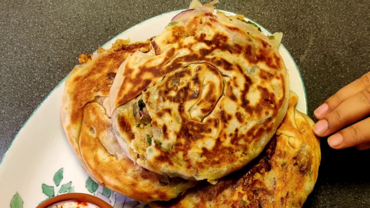 Chilli Onion Keema Naan|Hari Mirch Pyaz Keema Naan Kulcha|Open Pan ...