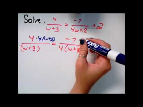 Solving a rational equation that simplifies to linear, unlike binomial ...