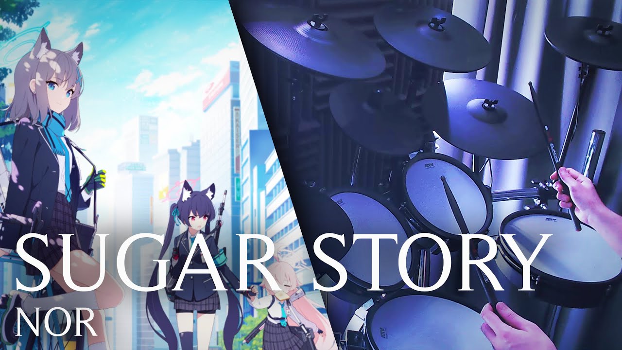 Nor - "Sugar Story" (Blue Archive OST) (Drum Cover/Chart) - YouTube