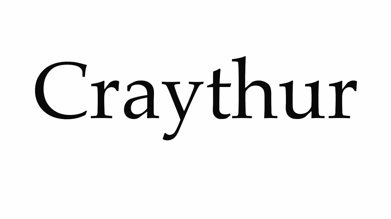How to Pronounce Craythur - YouTube