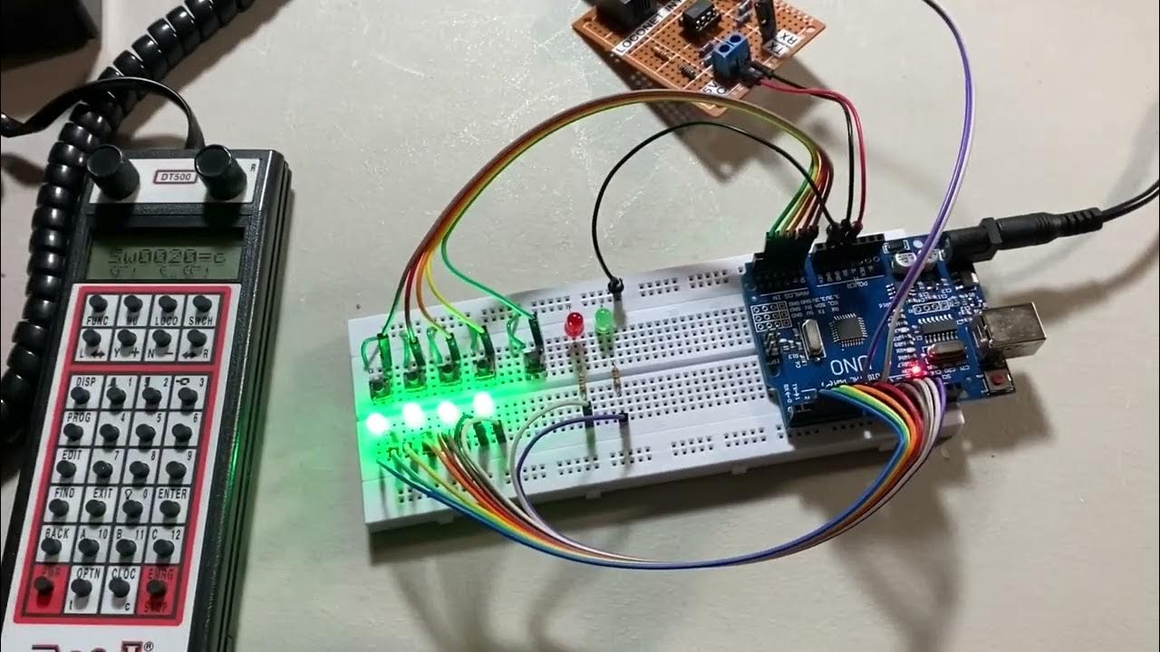 Arduino Loconet tortoise Switch Decoder - YouTube