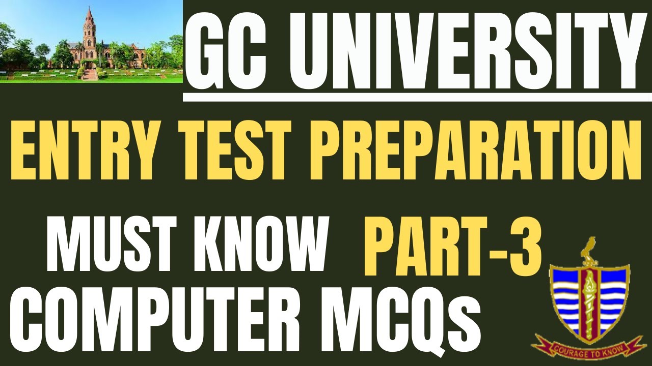 "GCU Entry Test 2023 | Computer Complete Solution: Ace the Exam with ...