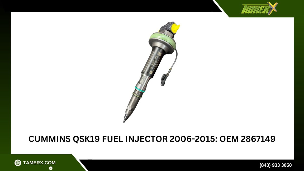 Cummins QSK19 Fuel Injector 2006-2015: OEM 2867149 - YouTube