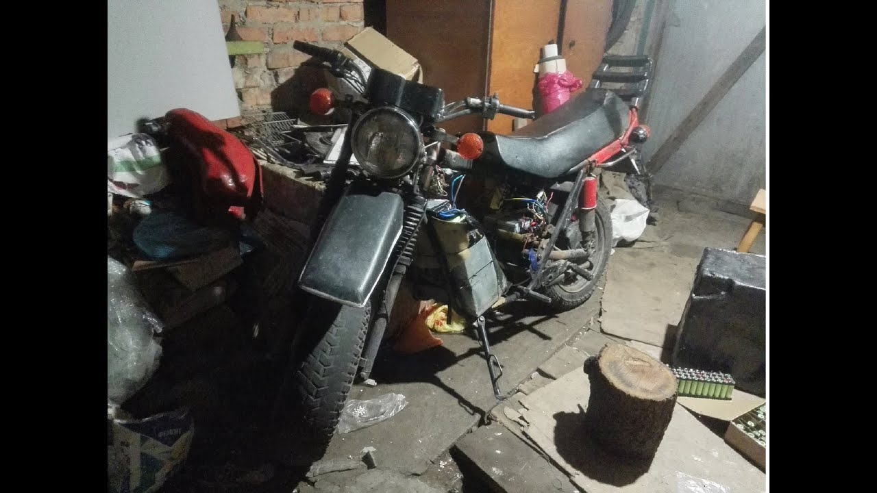 Електромотоцикл на базі Тула запас ходу 80 км. своїми руками. electric ...