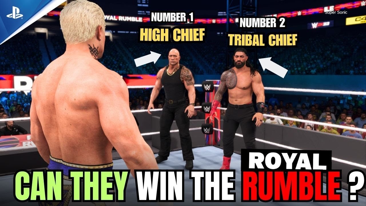 WWE 2K23 : Can THE HIGH CHIEF & TRIBAL CHIEF Win the Royal Rumble From ...