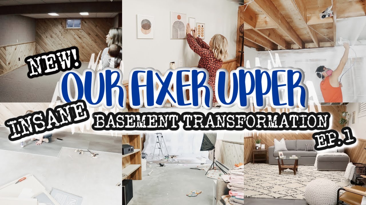 RENOVATING OUR RANCH FIXER UPPER | INSANE BASEMENT TRANSFORMATION ...