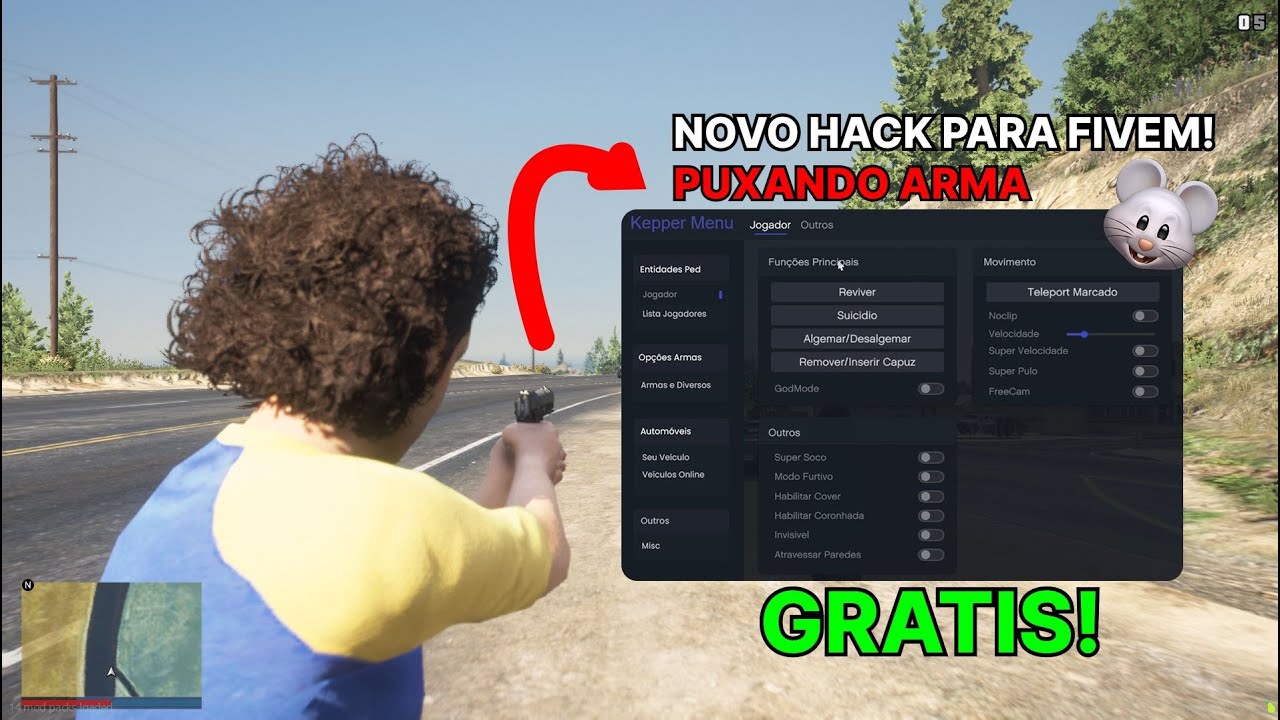 NOVO HACK GRATIS PARA FIVEM 2025🔥 - YouTube
