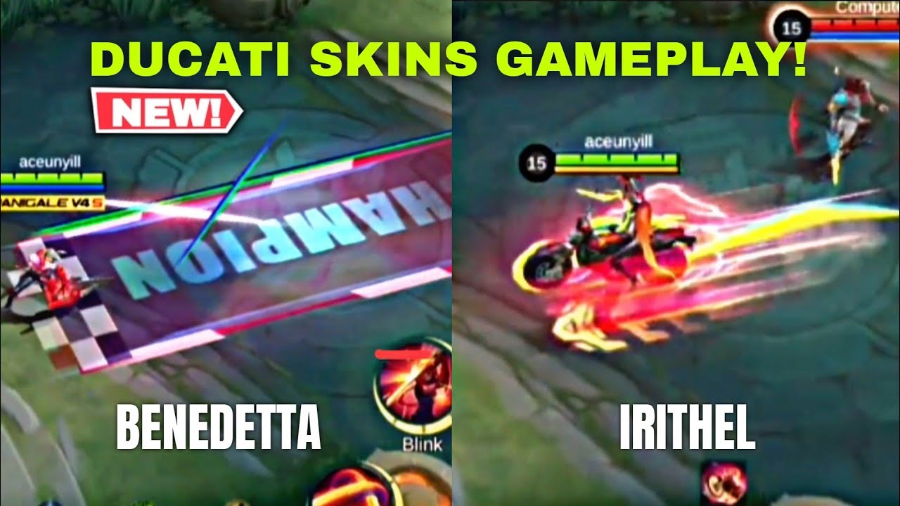 BENEDETTA & IRITHEL DUCATI SKINS GAMEPLAY MLBB - YouTube