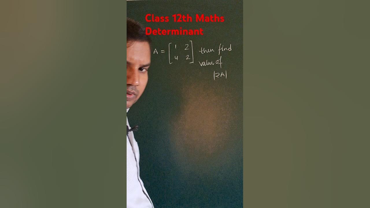 Determinant Matrices Class 12th Maths - YouTube