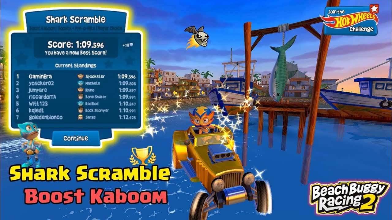 BB Racing 2 Shark Scramble - Boost Kaboom |Hot Wheels Crate, 30 Gems💎 ...