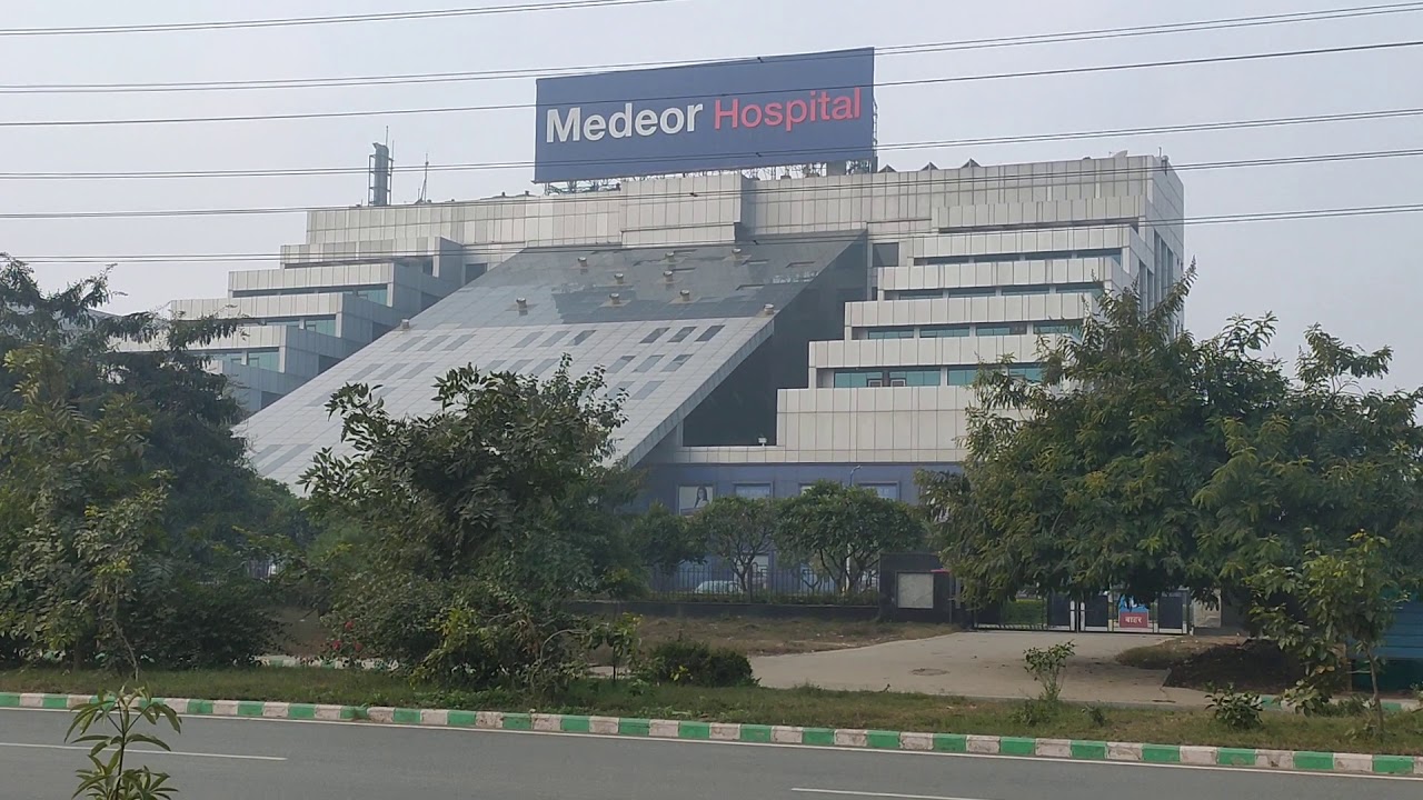 Medeor Hospital imt manesar | triangle design | front view | - YouTube