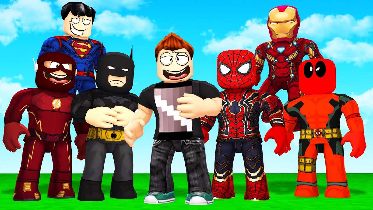 MOGĘ ZMIENIĆ SIĘ W KAŻDEGO SUPERBOHATERA w ROBLOX! (SPIDER-MAN, IRON ...