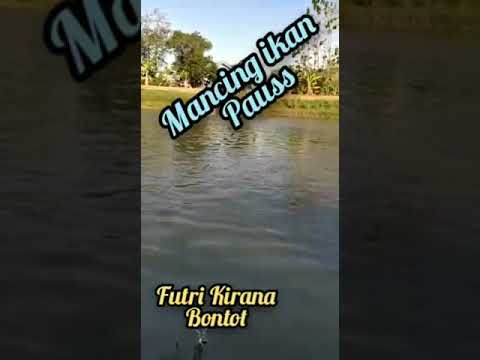 Mancing Di Sore Hari Di Tefian Sungai Yang Tenang