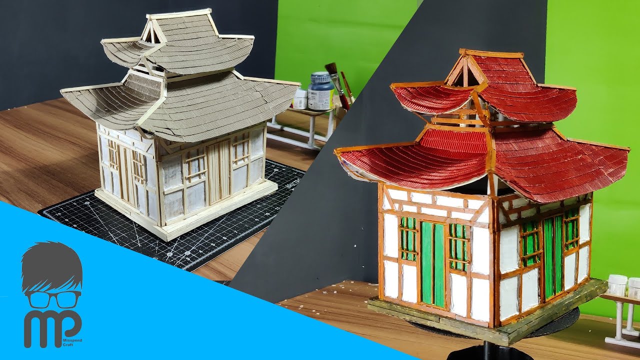 DIY *Chinese house* Craft work - YouTube