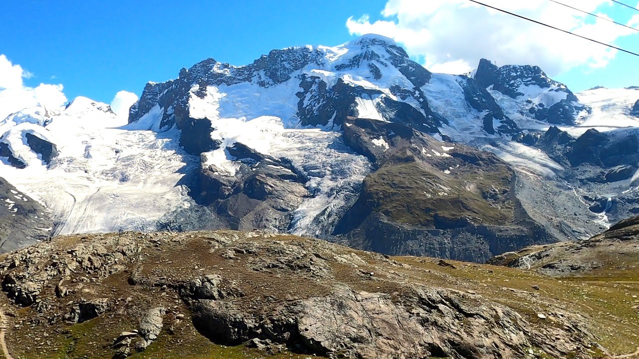 4K 🇨🇭Gornergrat - Zermatt rack railway window view, Switzerland [08. ...